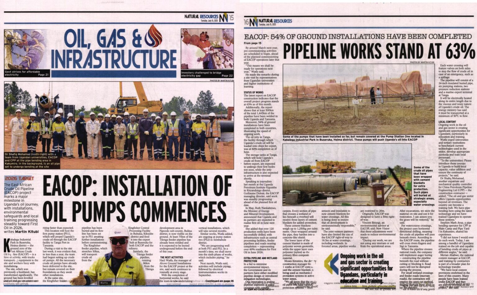 July 17, 2025 – EACOP – East African Oil Pipeline