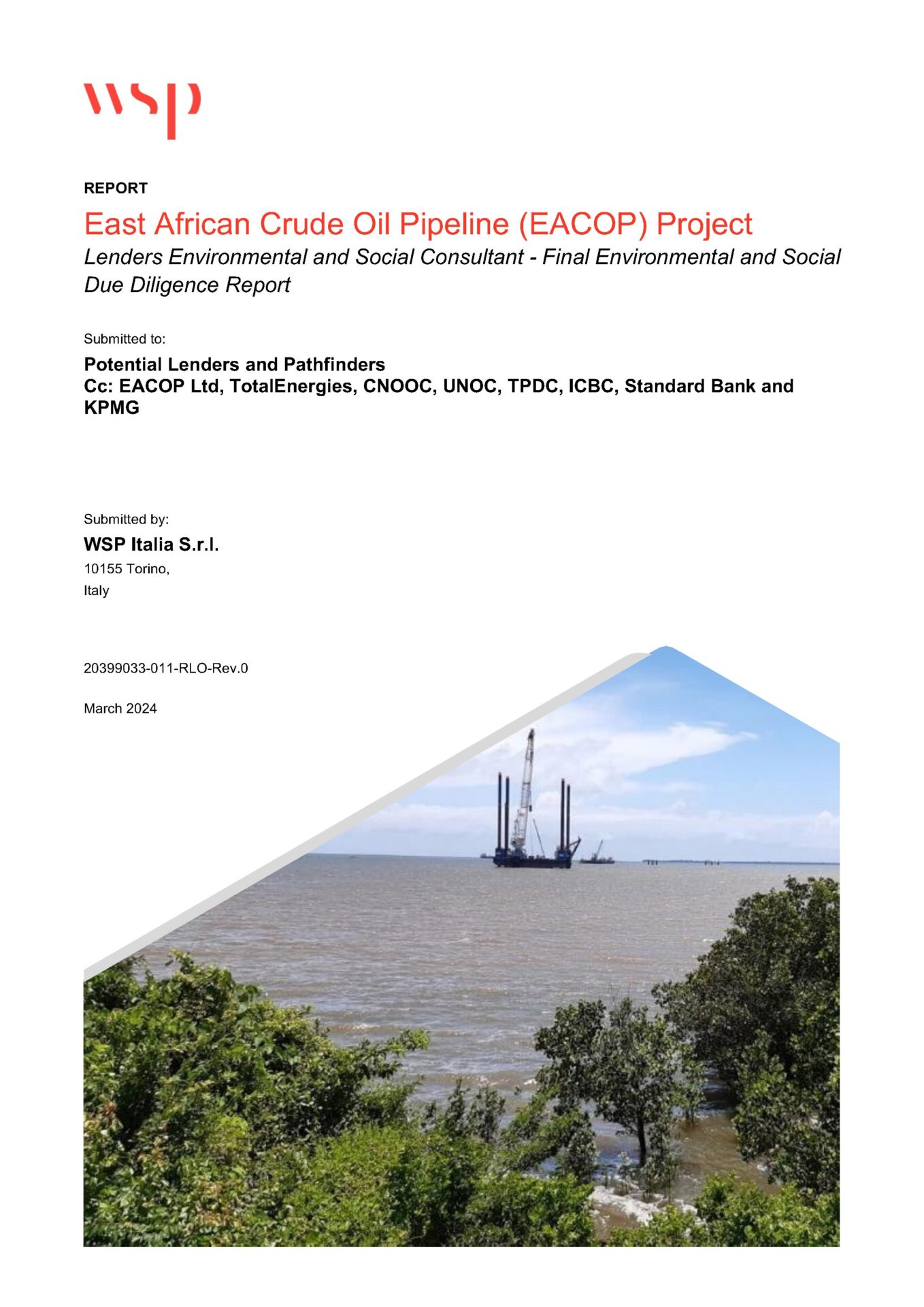 WSP- ENVIRONMENTAL AND SOCIAL DUE DILIGENCE REPORT – EACOP – East ...